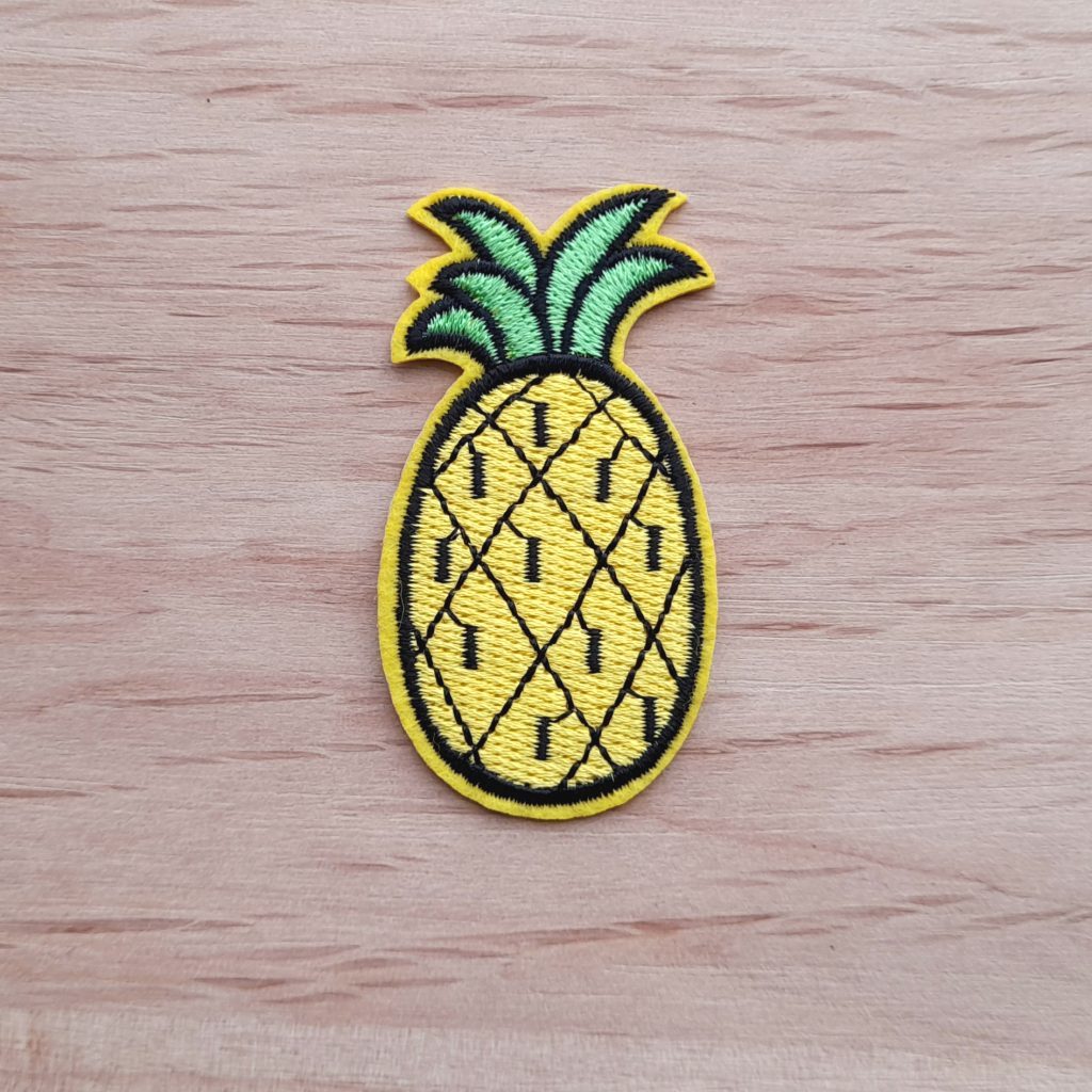 Pineapple – Iron-on patch – Rainbow Badges