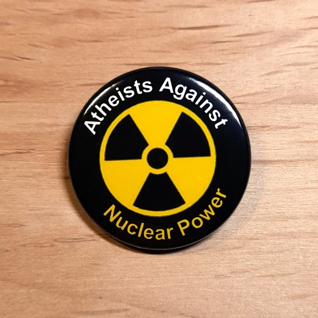 Rainbow Badges/Atheists against nuclear power – Pin badges and magnets