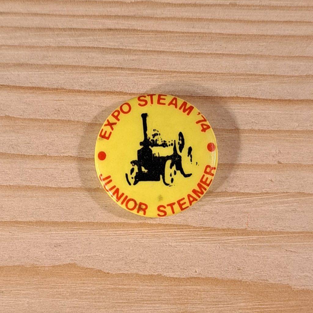 Rainbow Badges/Expo Steam 1974 – Junior Steamer – Vintage pin badge