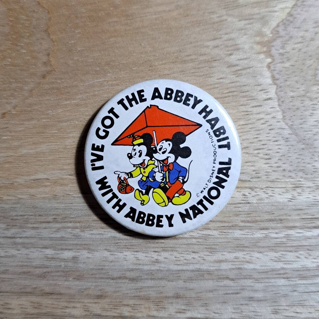 Rainbow Badges/Abbey National Building Society – Vintage pin badge